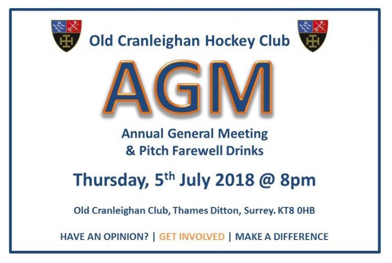 OCHC AGM - OC Hockey Club