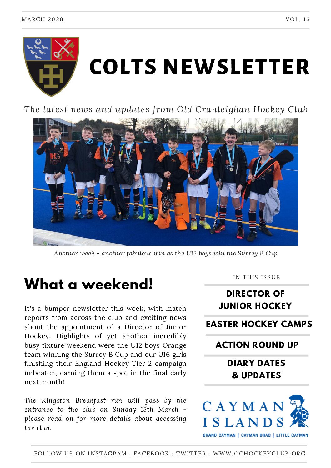 OCHC Newsletter 11 Mar 2020 - OC Hockey Club