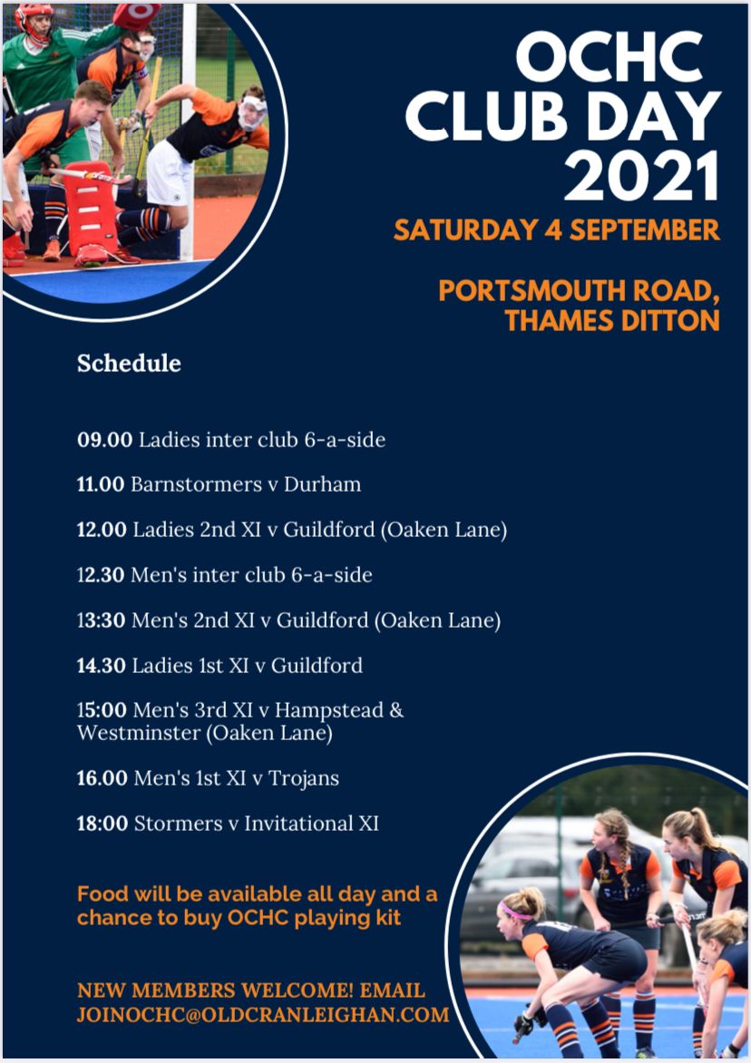 Club Day Schedule - OC Hockey Club
